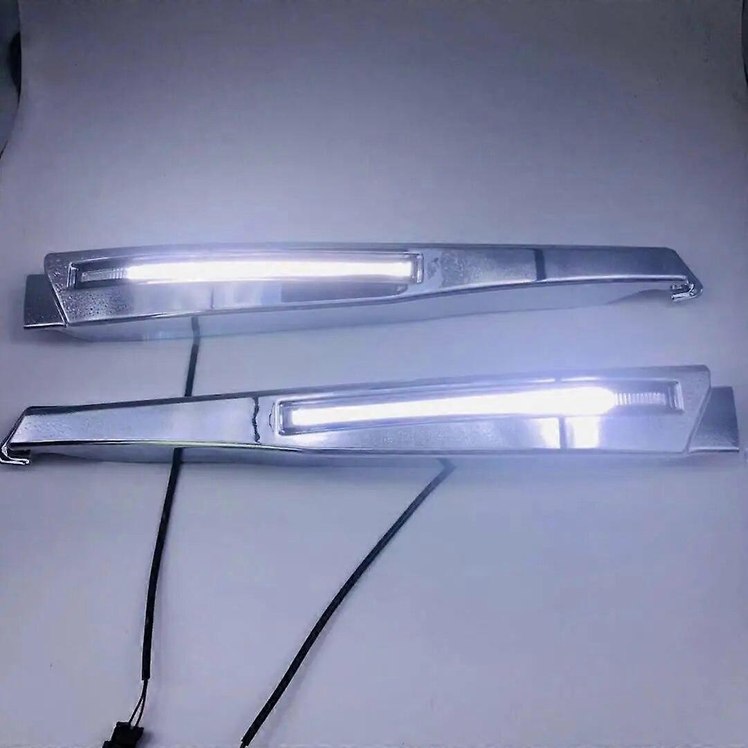 1 Pair Car 12V White Led Daytime Running Lights DIY Fog Lights Drl Lamp ...