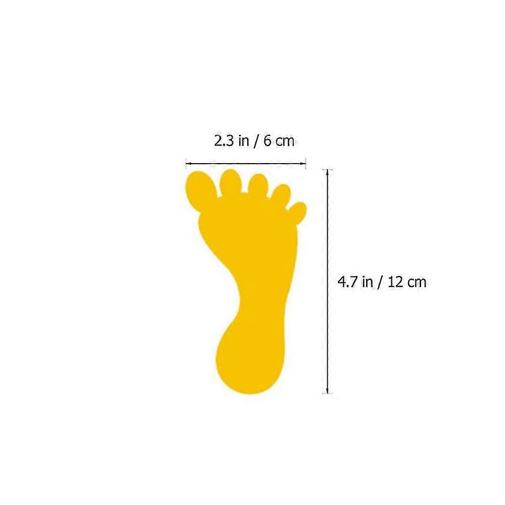 12 Pairs Of Footprint Stickers Floor Stickers Pvc Footprint Decals ...