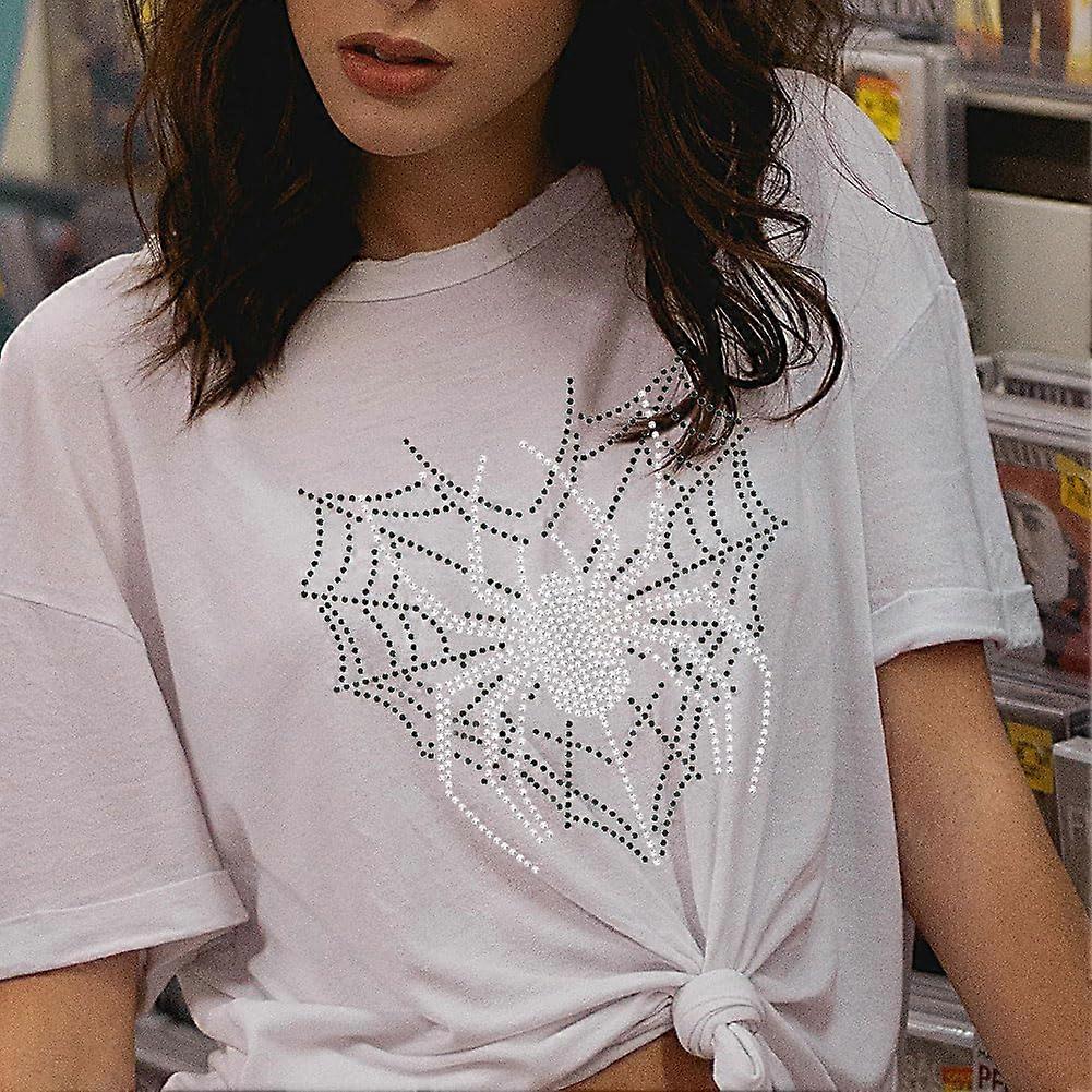 Spider Heart Iron on Rhinestones Transfer 11.69x8.27 Inch Heat Transfer ...