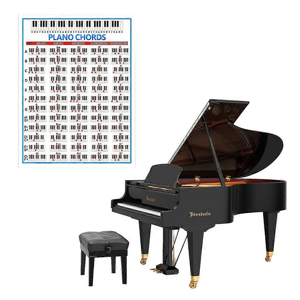 Fully Illustrated Piano Chords Chart Fingering Diagram Piano Chord ...