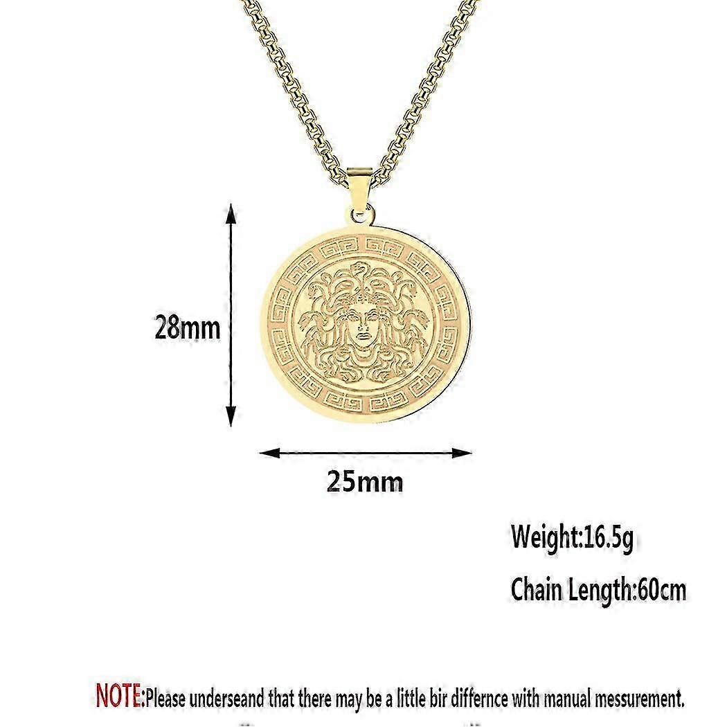 Ancient Greek Medusa Necklace For Women Men Greek Mythology Godess ...