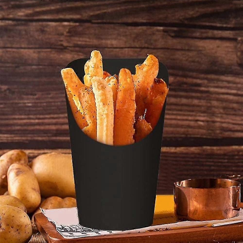 Disposable French Fry Holder Cups - 14 oz Kraft Paper Snack Containers ...