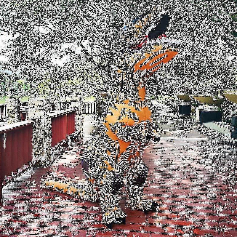Inflatable Dinosaur Costumes Suit Dress T-rex Anime Party Cosplay ...