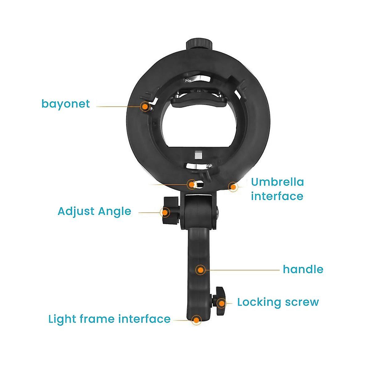 Type Bracket Bowens Mount for Flash Light Speedlite Snoot Softbox ...
