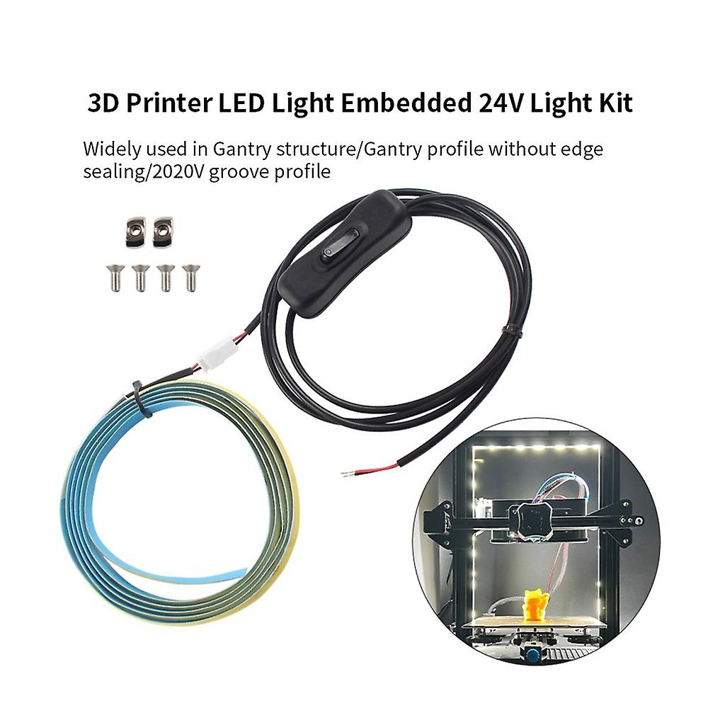 High Brightness LED Light Bar Embedded Light Strips for 3D Printer 24V 1500mm | Fruugo AU