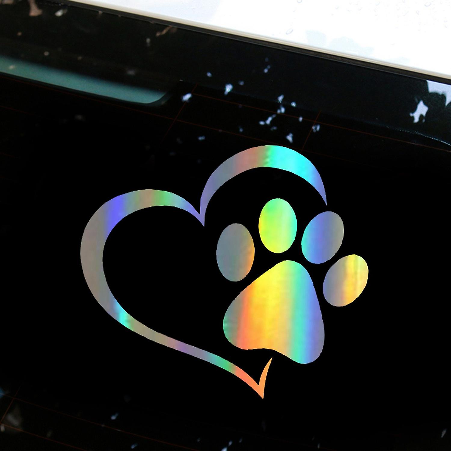 Cute Car Stickers Funnny Cat Paw Print Dog Paw Print Creative Footprint ...