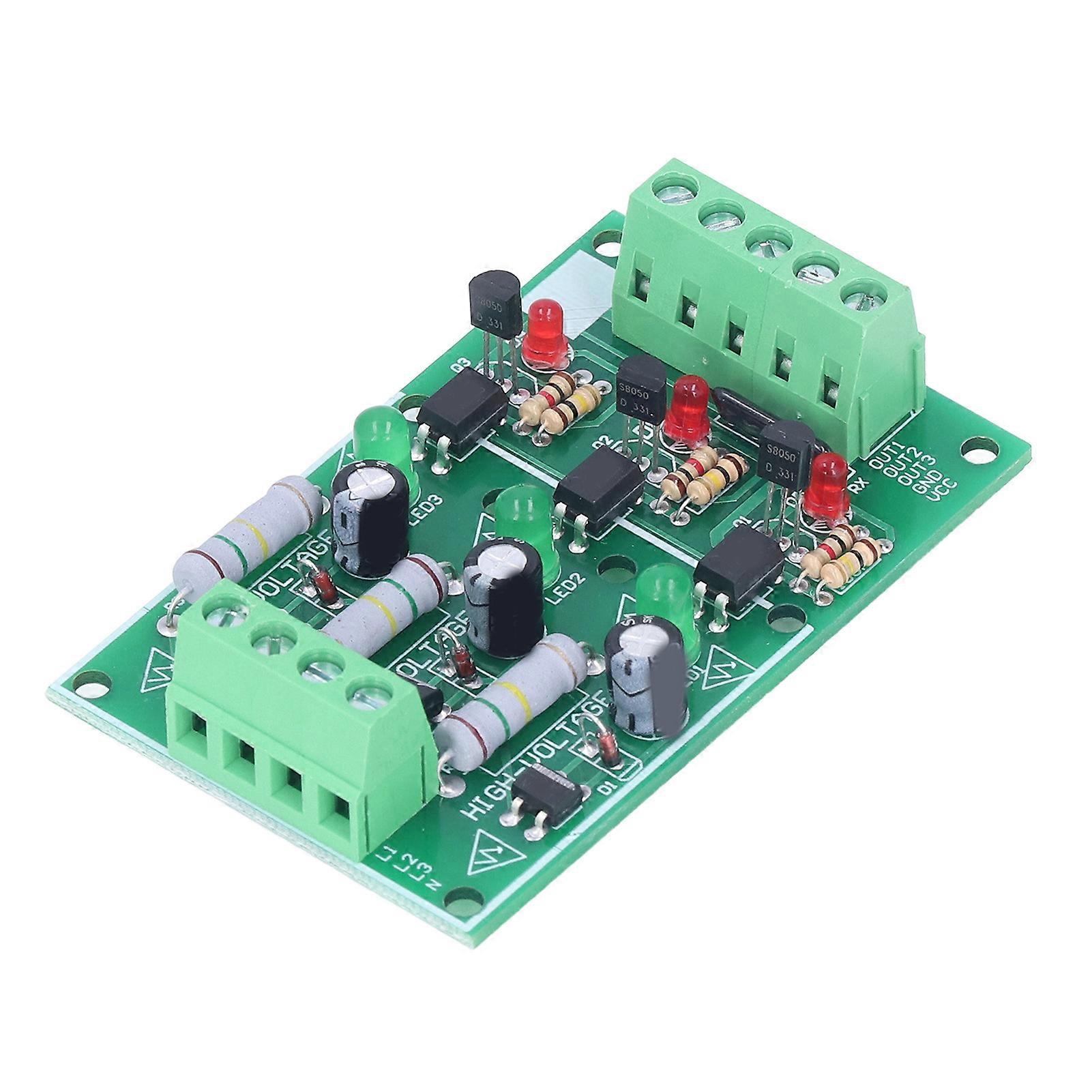 Optocoupler Isolation Module 3 Channel Photoelectric Isolated 220V AC ...