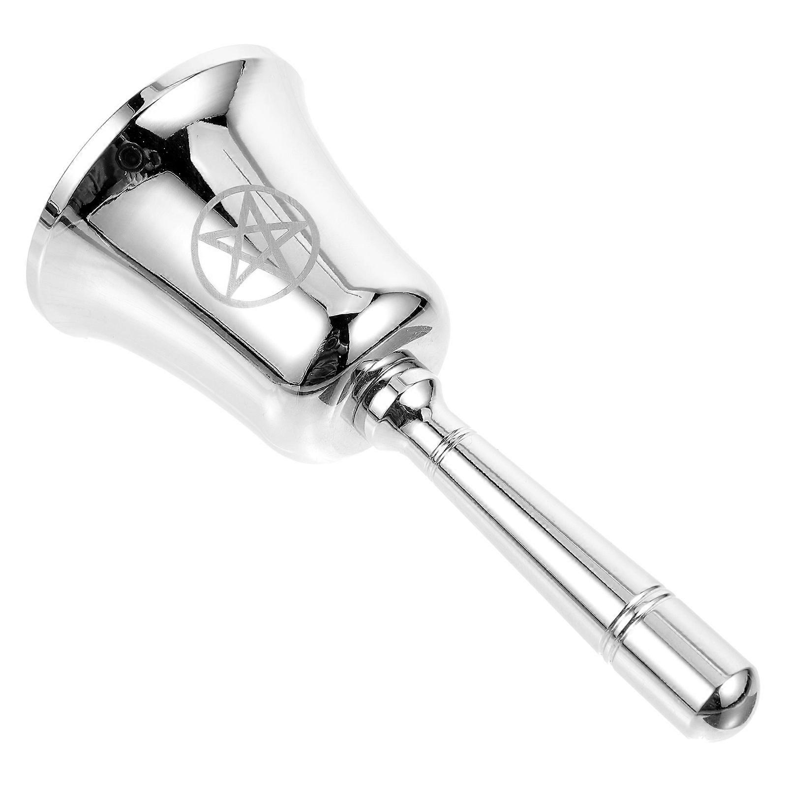 Altar Bell Pentagram Handheld Bell Metal Handheld Bell Tarot Ceremony ...
