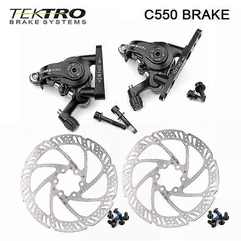 Unique Tektro Md-c550 Road Bicycle Brake Clamp Double Piston Flat Mounted Disc Brake Mechanical ...