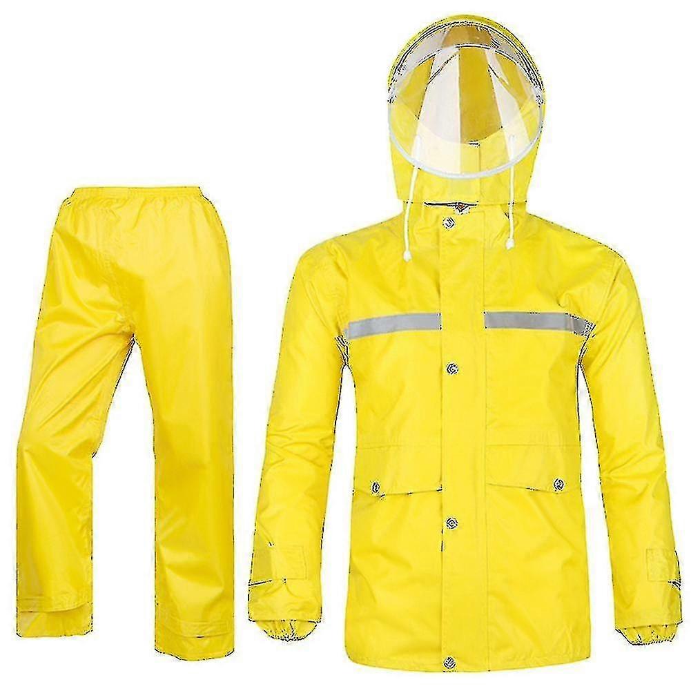Women Rain Suit Jacket Trouser Suit Raincoat Outdoor Waterproof Anti ...