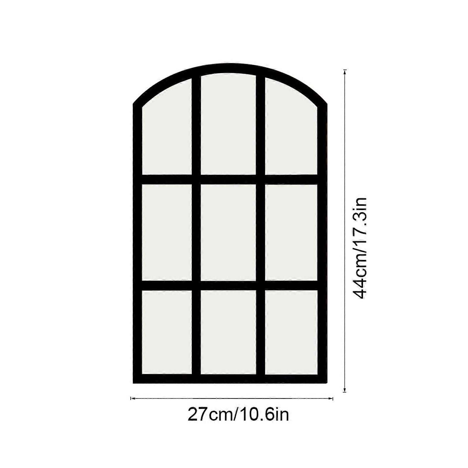Arched Window Pane Mirror Grid Wall Mirror for Farmhouse,Living Room ...