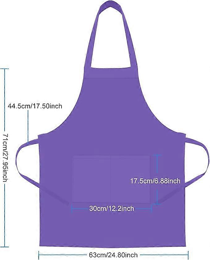 Kitchen Apron Chef Apron Professional Waterproof Cooking Apron with 2 ...