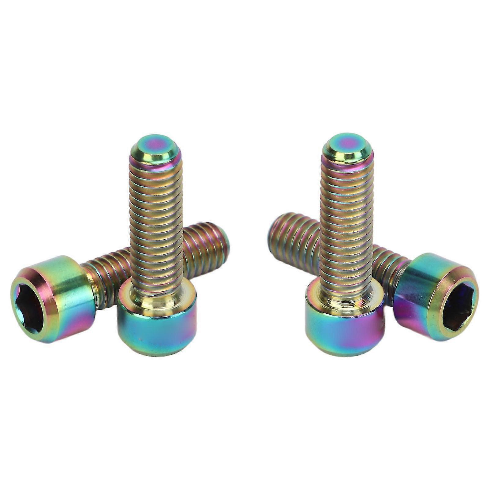 RISK Titanium Alloy M6 X 20mm Disc Brake Caliper Fixed Screw for ...