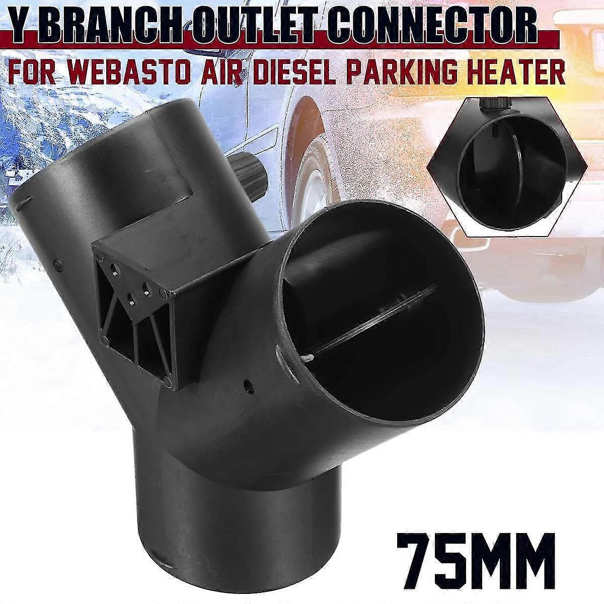 convenient 75mm Y Shape Parking Heater Air Vent Exhaust Connector W ...