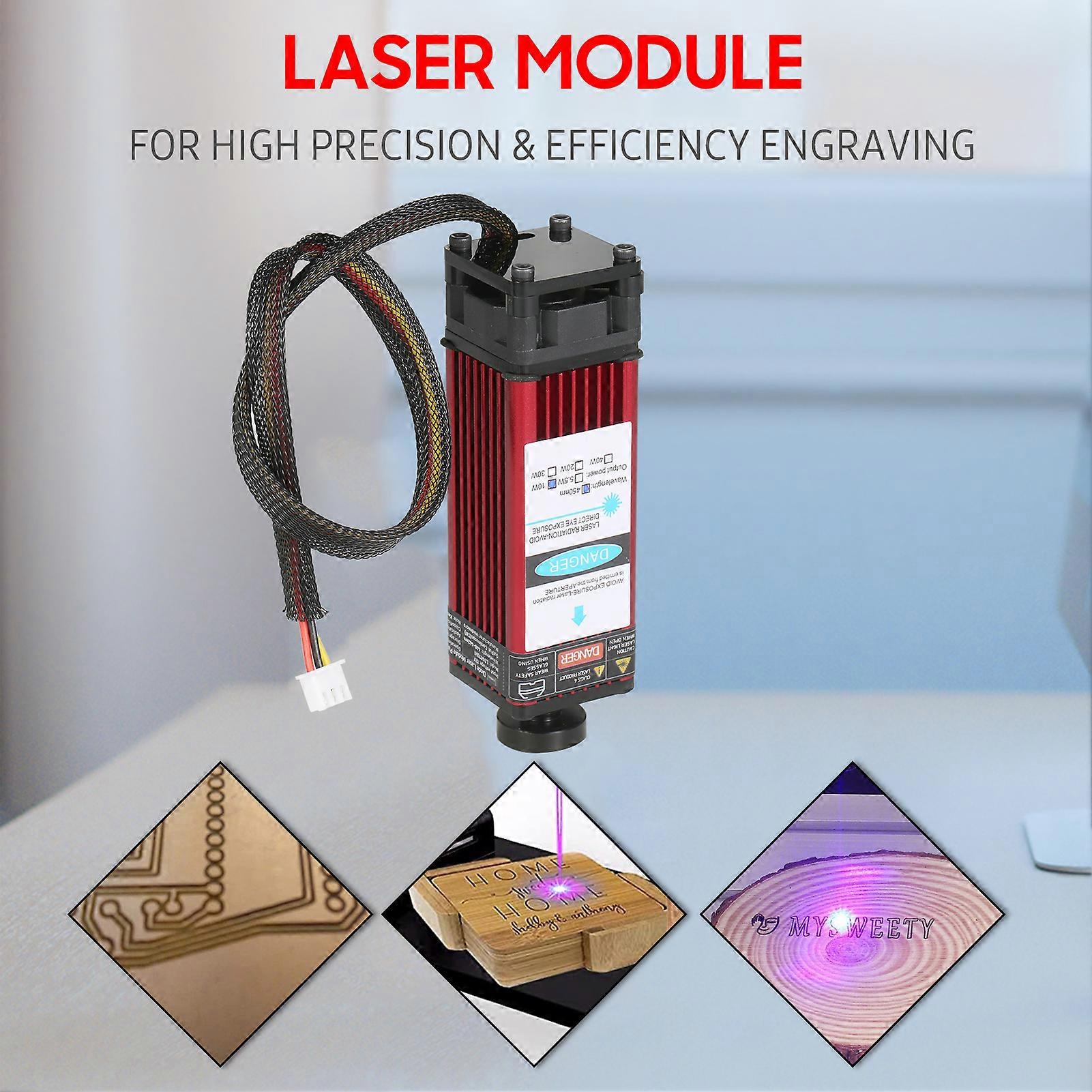 450nm 80W Laser Module Fixed Focal Length Laser Engraving Head High ...