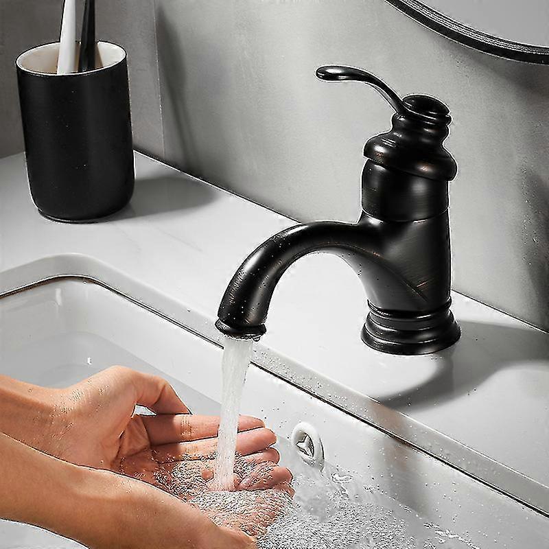 Bathroom Vanity Faucet With Single Handle Sink Mixer Tap For Lavatory ...