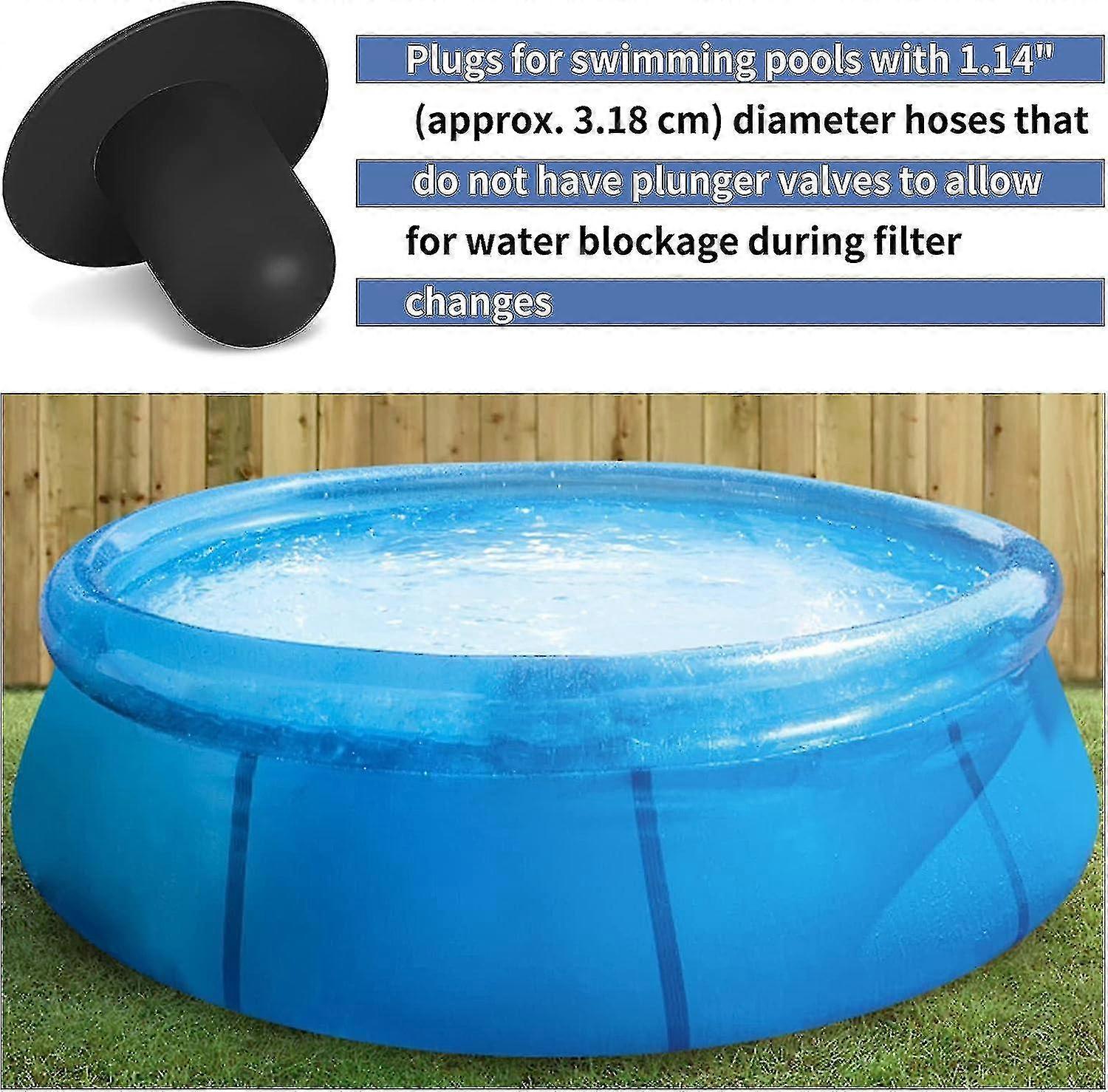4 Pack Swimming Pool Wall Plugs Replacement Parts - Above Ground ...