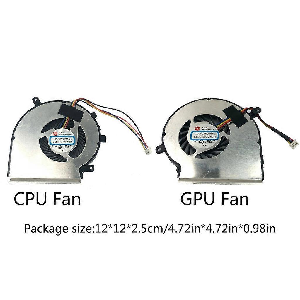 CPU GPU Fan for MSI GE62VR GL62M GP62MVR GL62VR MS-16JB MS-16J9 Laptop Cooler | Fruugo DK