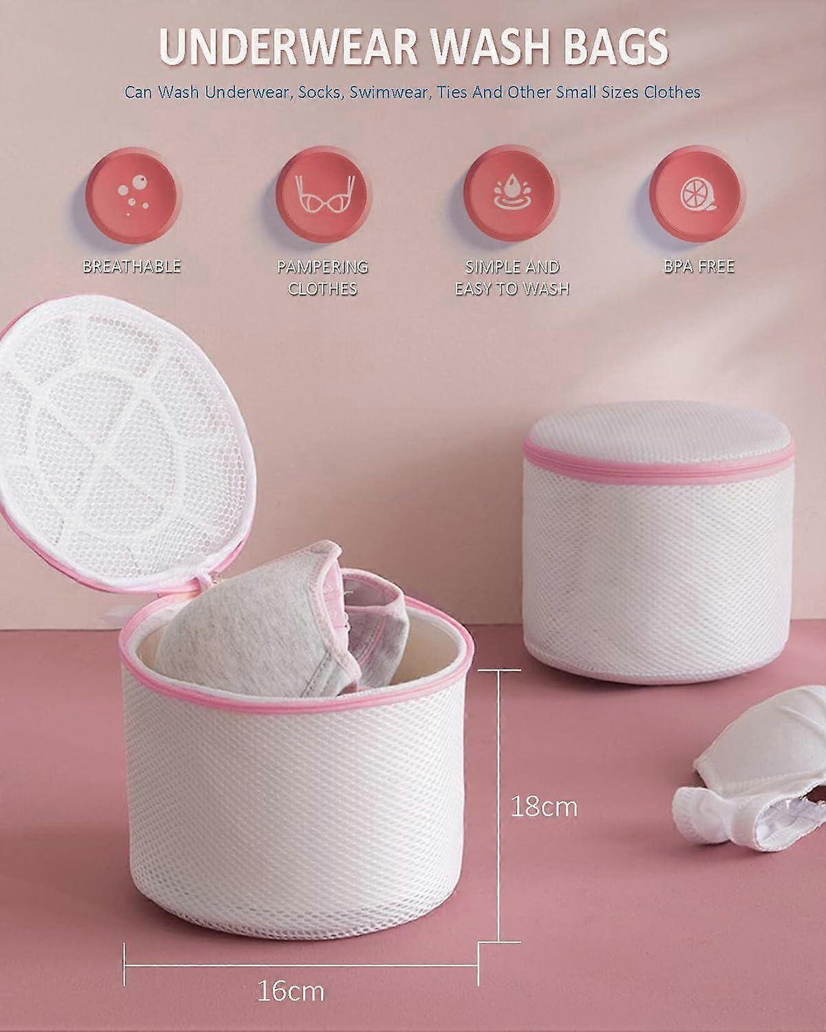 3 Pieces Laundry Net Washing Machine Underwear, Bra Laundry Bag ...