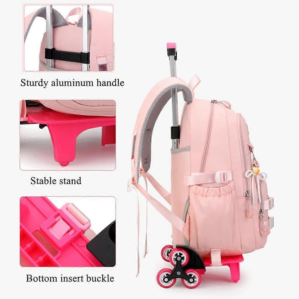 Girls Rolling Backpack Wheeled Backpack for Boys Trolley School Bags ...