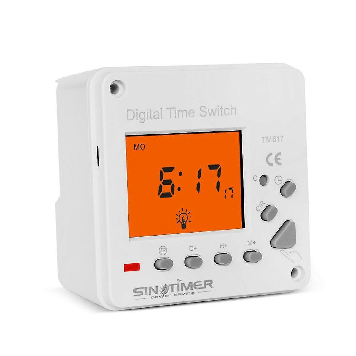 TM617-1 Intelligent Backlight Screen Time Control Switch Timer Panel ...