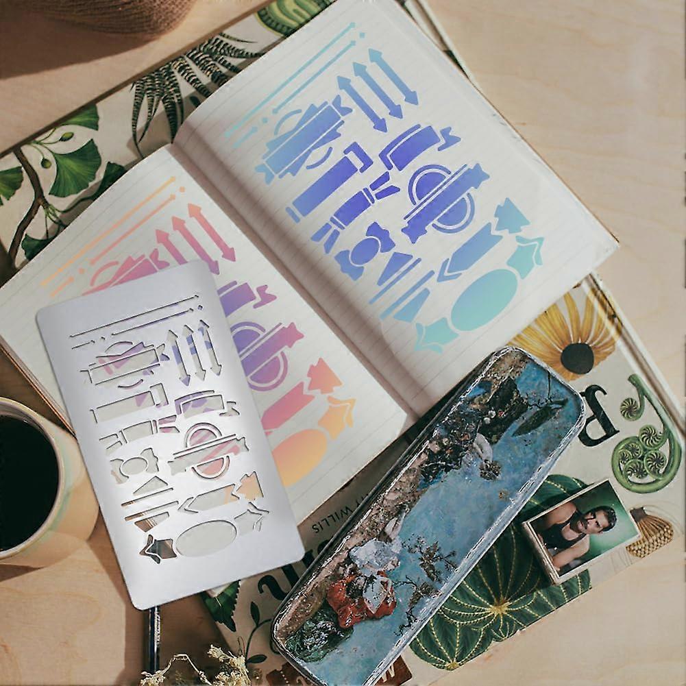 1Pc Label Symbol Metal Stencil Stainless Steel Template Tool Metal ...