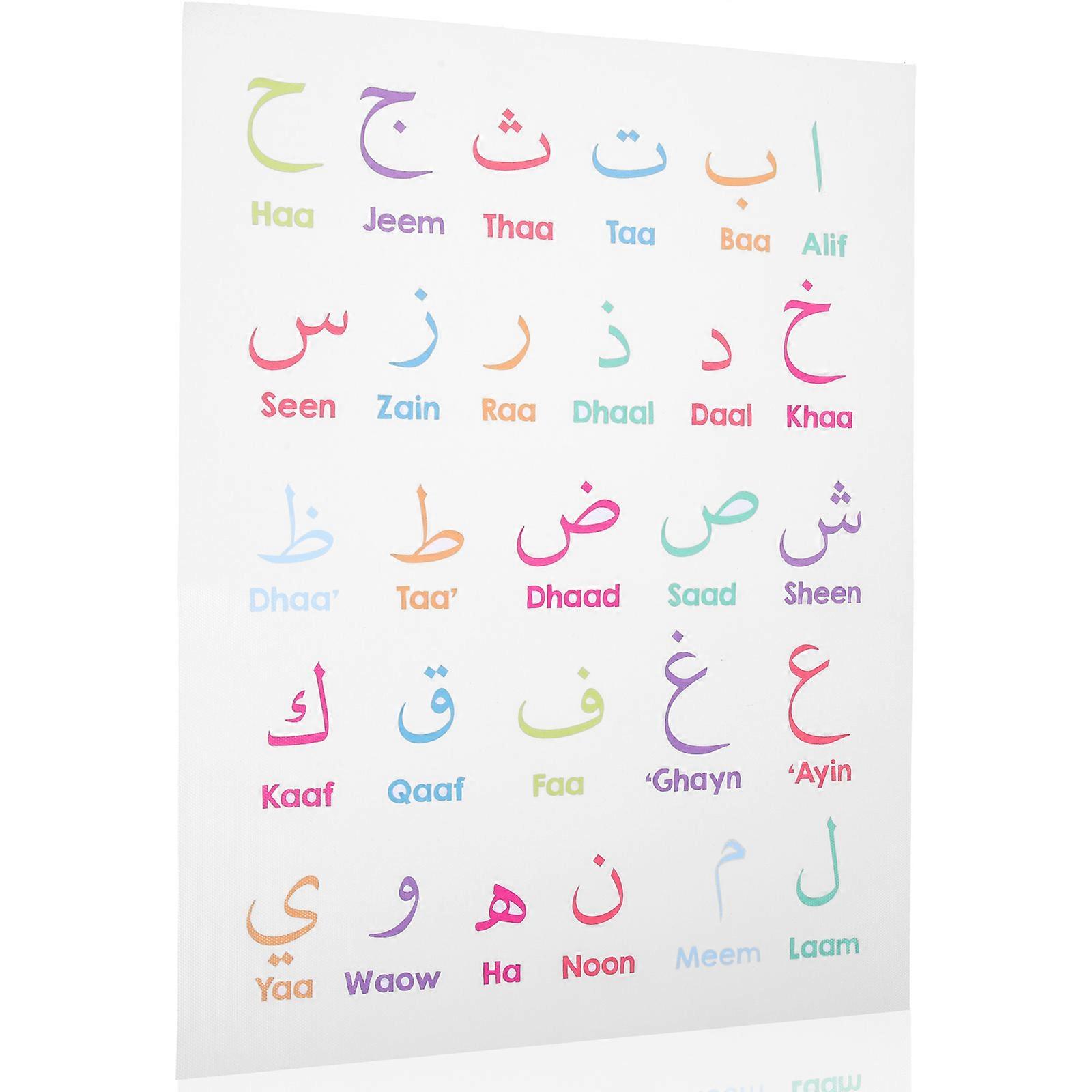 Arabic Alphabet Poster Educational Posters Kids Learning Wall Charts ...