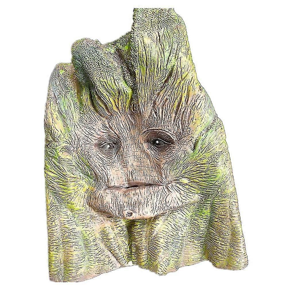 Green Groot Mask Halloween Costume Party Latex Prop Full Head Scary ...