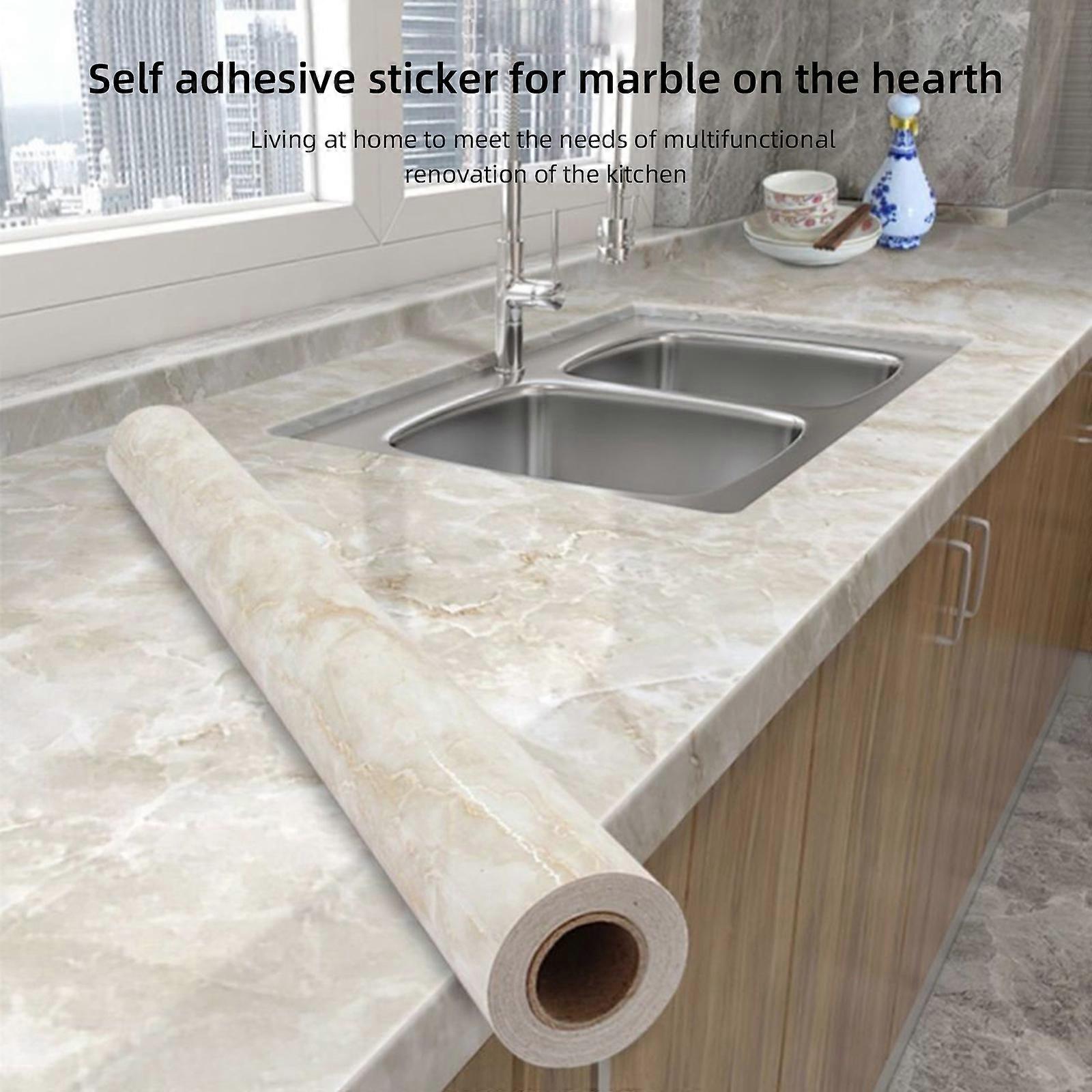 New Marble Self Adhesive Wallpaper Kitchen Countertop Sticker Cabinet ...