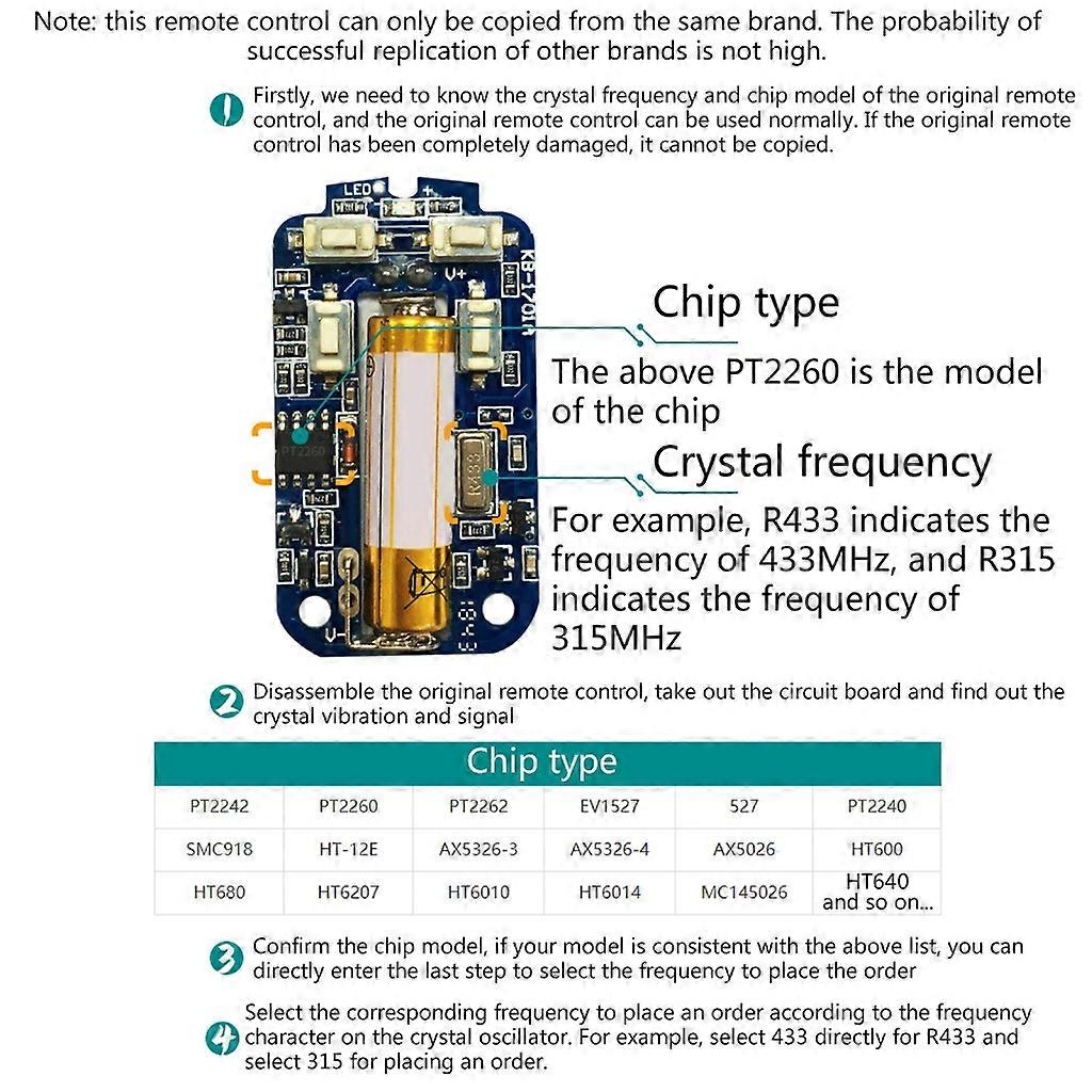 K230511 Cloning Remote Control Advanced Multi-Frequency Garage Door ...