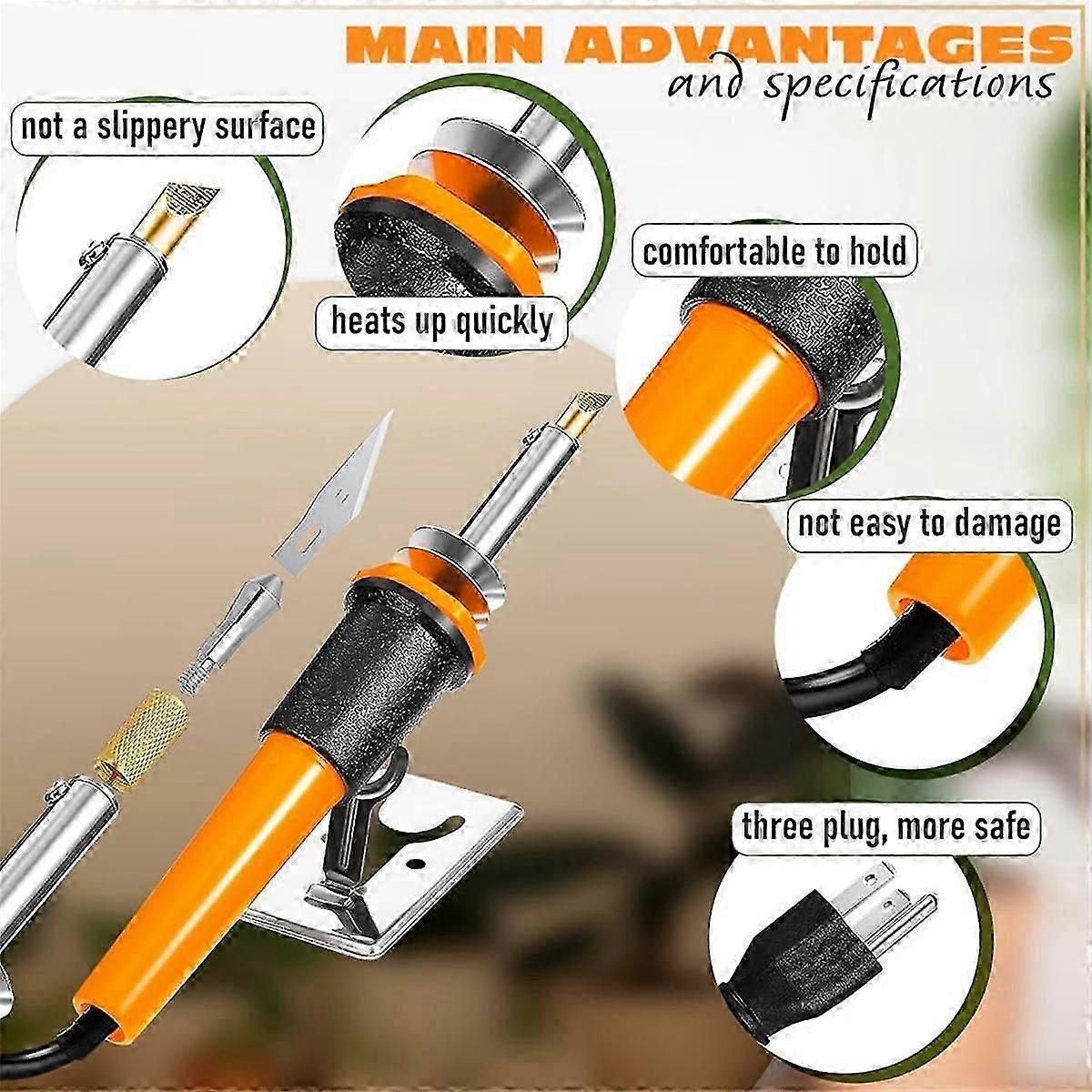 Electric Hot Knife Cutter Tool-Hot Stencil Cutter Multipurpose Heat ...