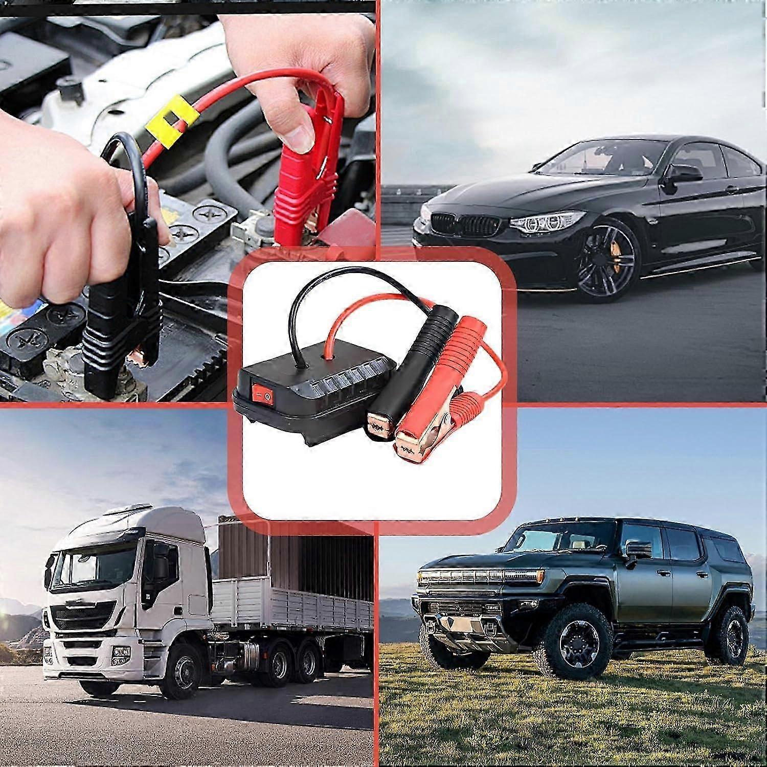 Battery Booster Pack Car Jump Starter with Inverter Portable Power ...