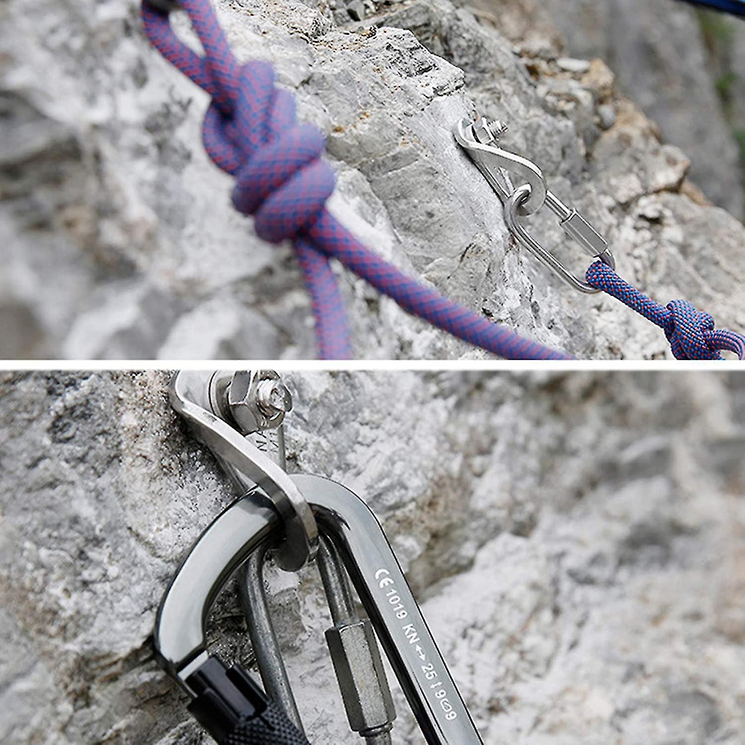 M8 Rock Climbing Anchor Screw Climbing Bolt Stainless Steel Eyebolt ...