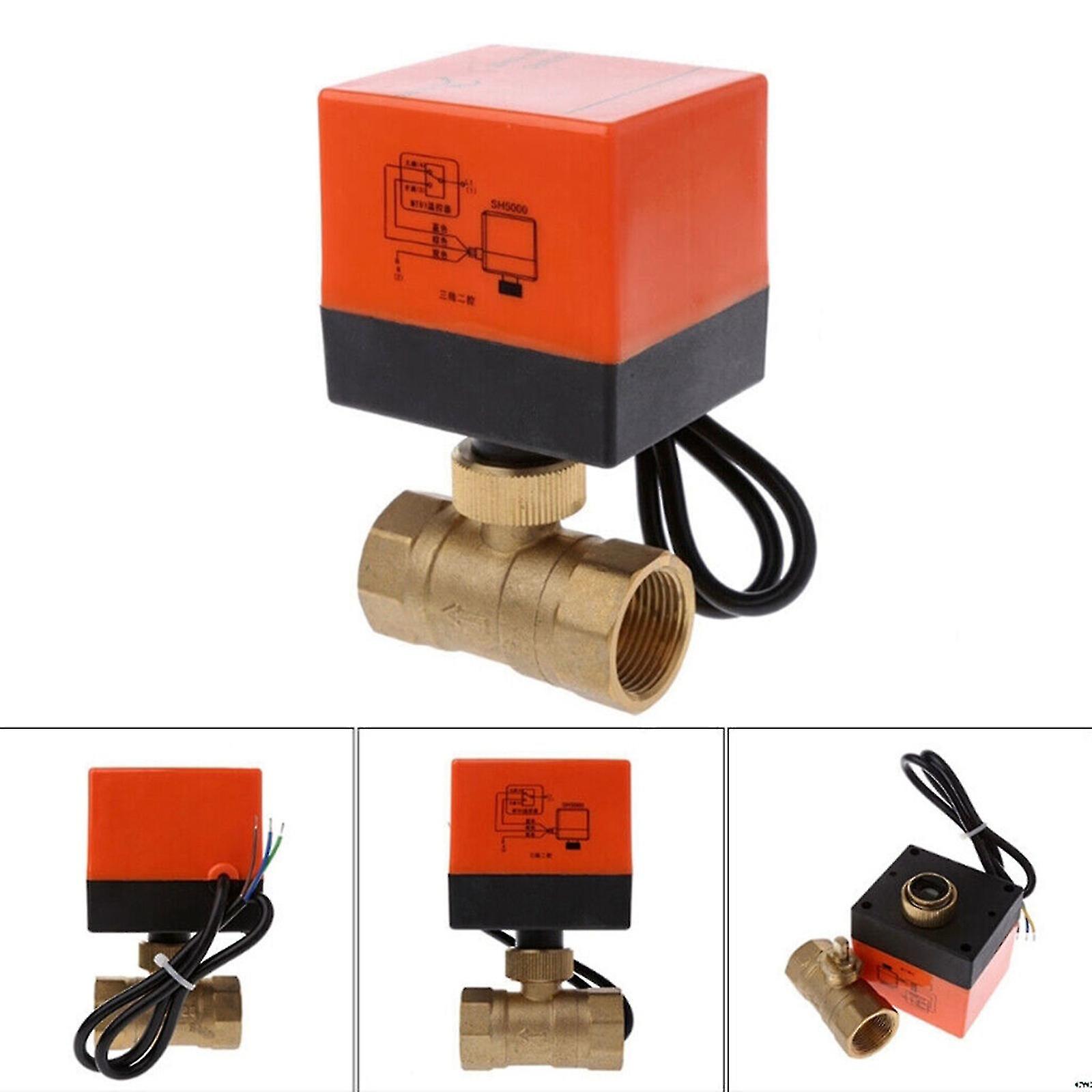 Dn15/dn20 220v 4w electrical motorized ball valve 2 way 3 wire brass valves X X | Fruugo UK