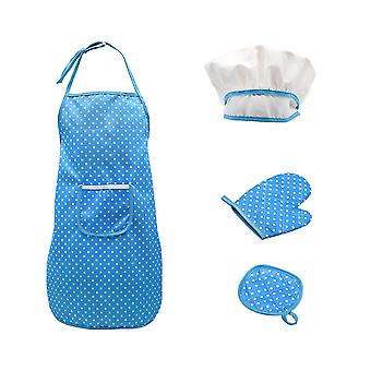 Kids Cooking and Baking Set 18 PCS with Chef Hat Apron Oven Mitt Pan ...