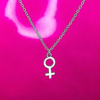 Kvinde Symbol Lesbisk Pride halskæde, Venus Choker, Venus Symbol ...