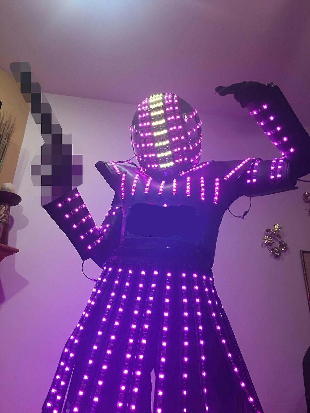 Female Glow Led Robot Costume Robots Suit Dj Traje Party Show Dance ...