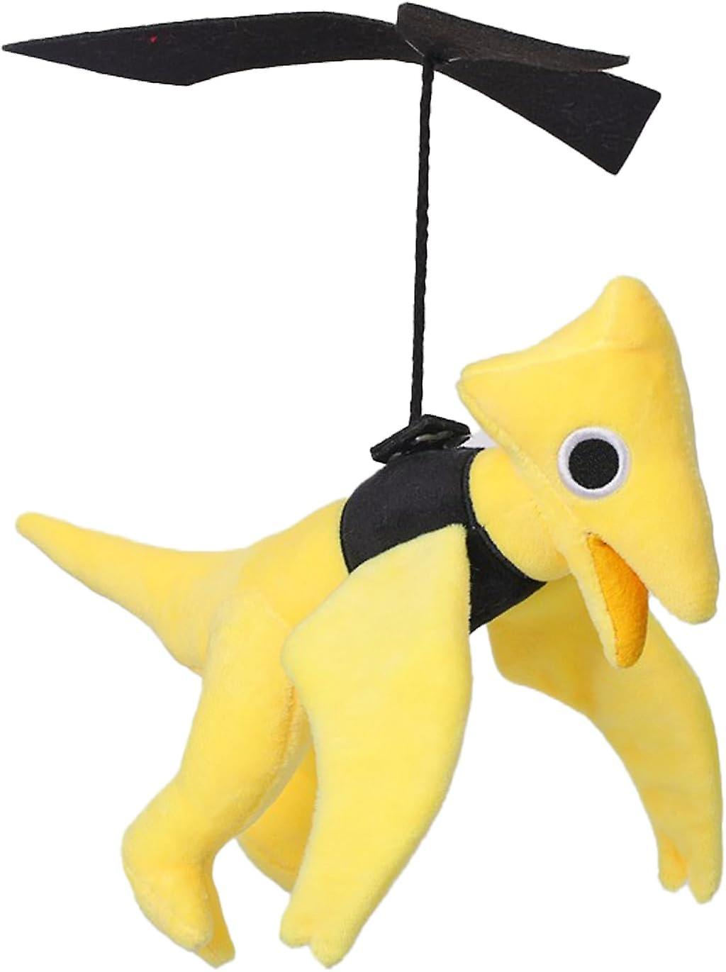 Rainbow Friends Plush Toy, Yellow Plush Propeller Dinosaur 10 Inch ...