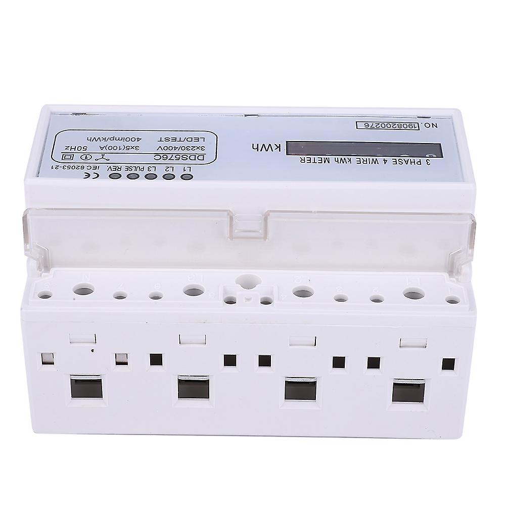 Phase 4 Wire DIN Rail Energy Meter: Wattmeter & Electricity Pulse ...