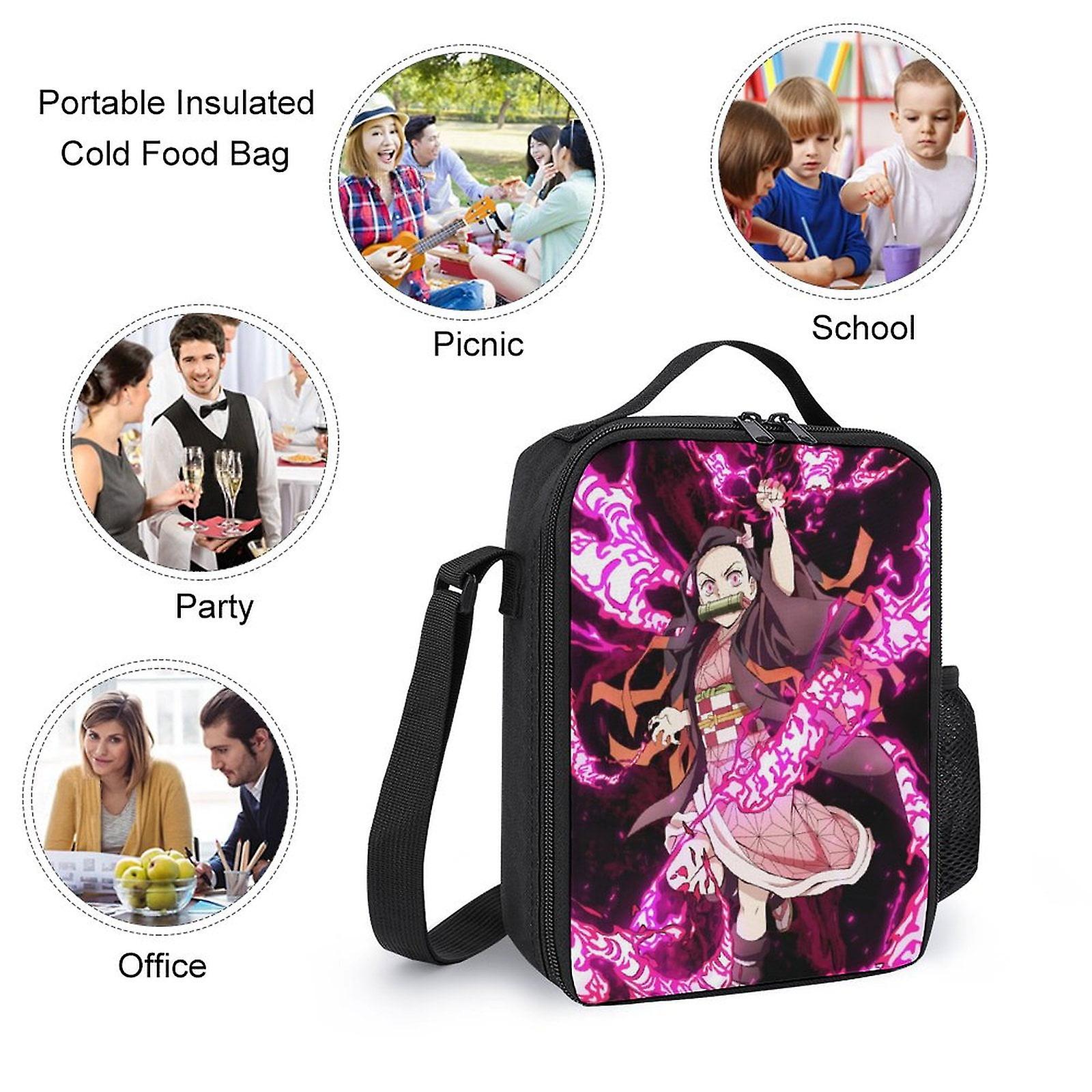 Demon Slayer Nezuko Backpack Set Cartoon Backpacks with Pencil Case ...