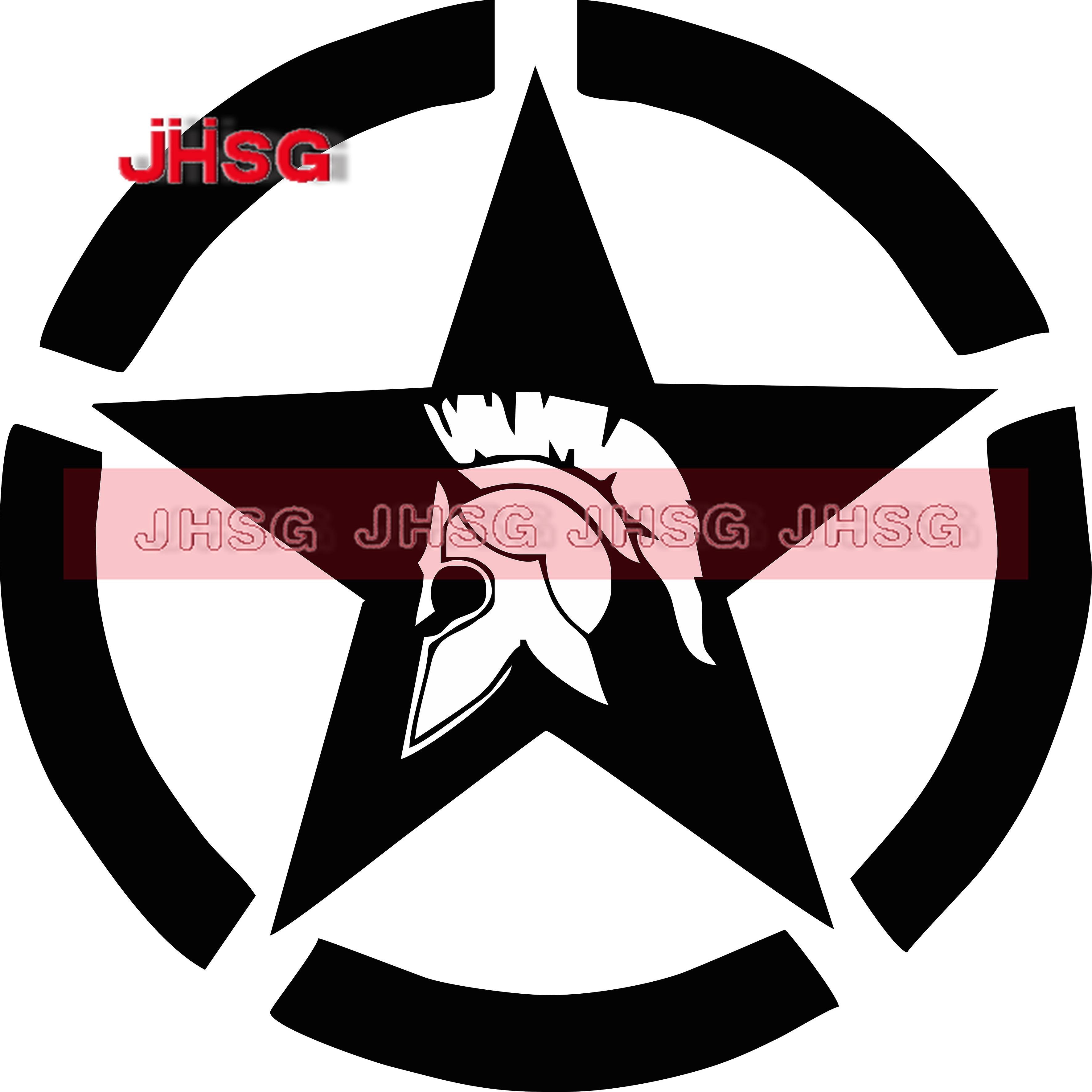 Jhsg Car Stickers Funny Military Star Car Stickers Decals Window ...