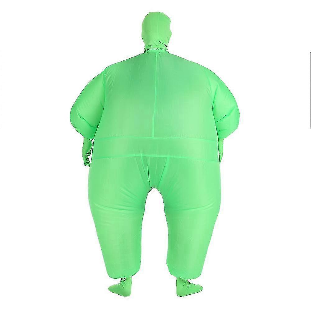 Green Adult Funny Adult Size Inflatable Full Body Costume Suit Air Fan ...