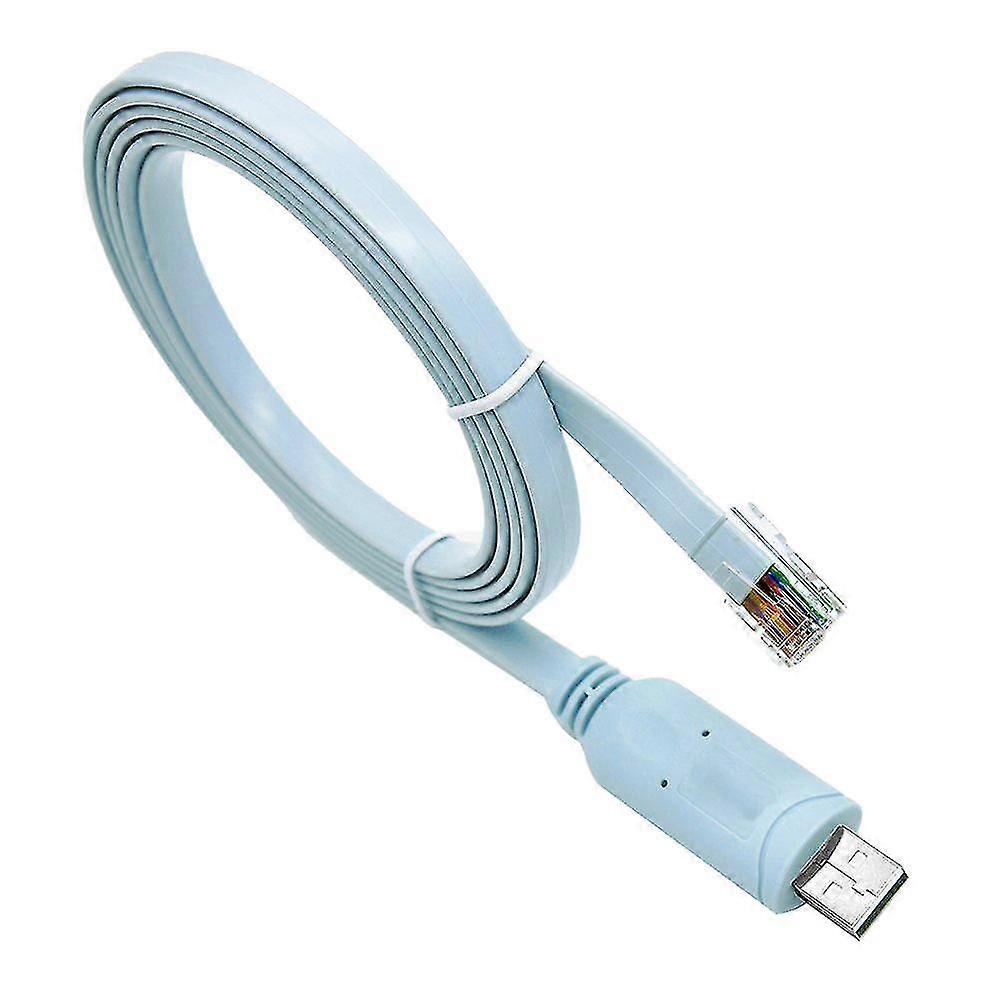 USB RJ45 Cisco Console Cable 6ft FTDI Windows 8, 7, Vista, MAC, Linux ...