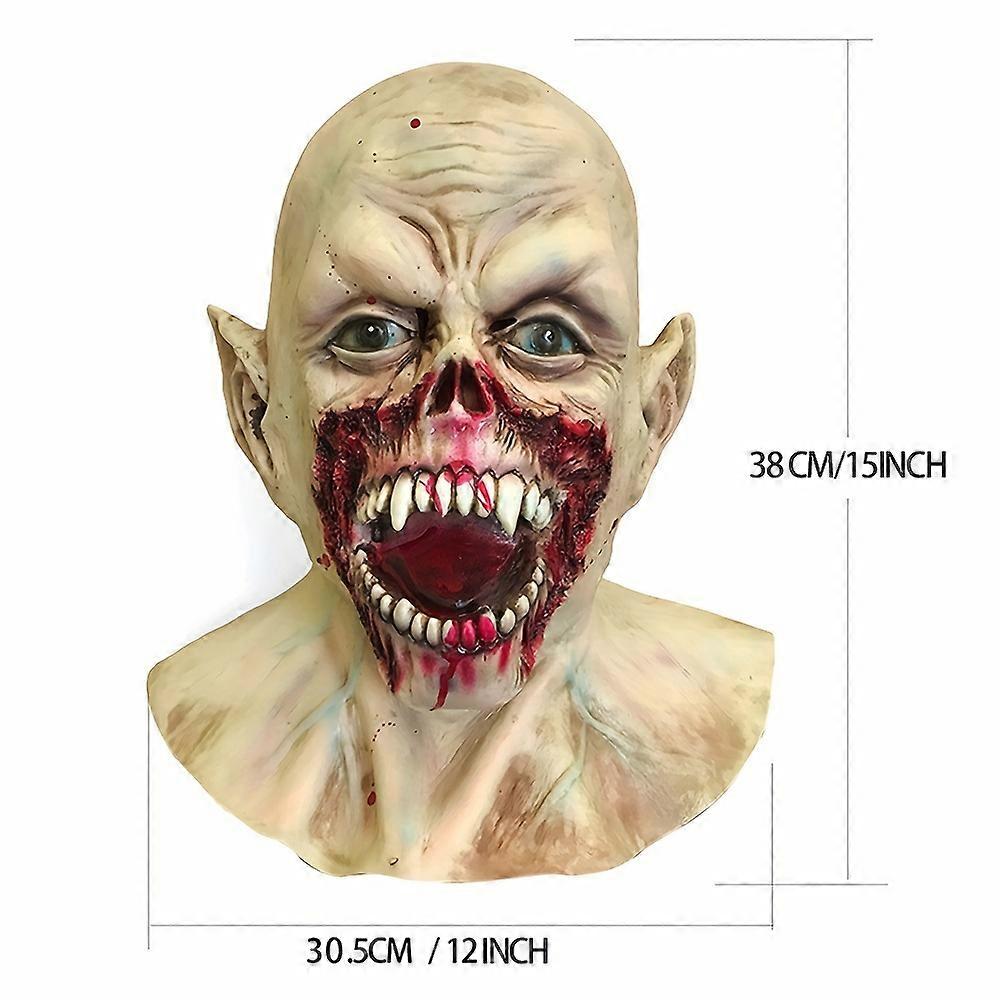 New ModelsHalloween Vampire Zombie Mask Full Head Latex Scary Monster ...