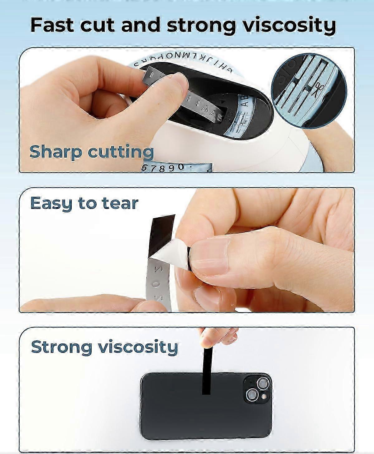 Embossing Label Maker Machine with Tapes, Embossed Label Maker handheld ...