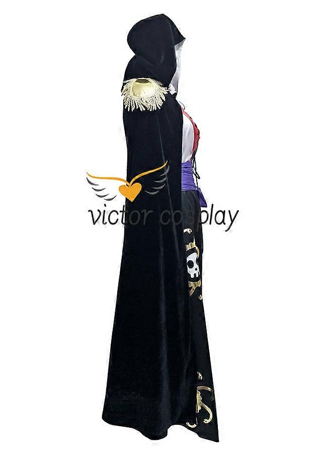 Anime Boa Hancock Cosplay With Cloak Dress Costume For Adult Halloween ...