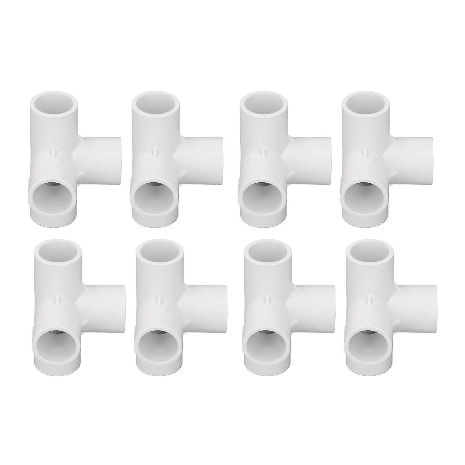 10PCS Pipe Fitting Connectors PVC 0.8in Pipe Splice 4 Way Elbow Fitting ...
