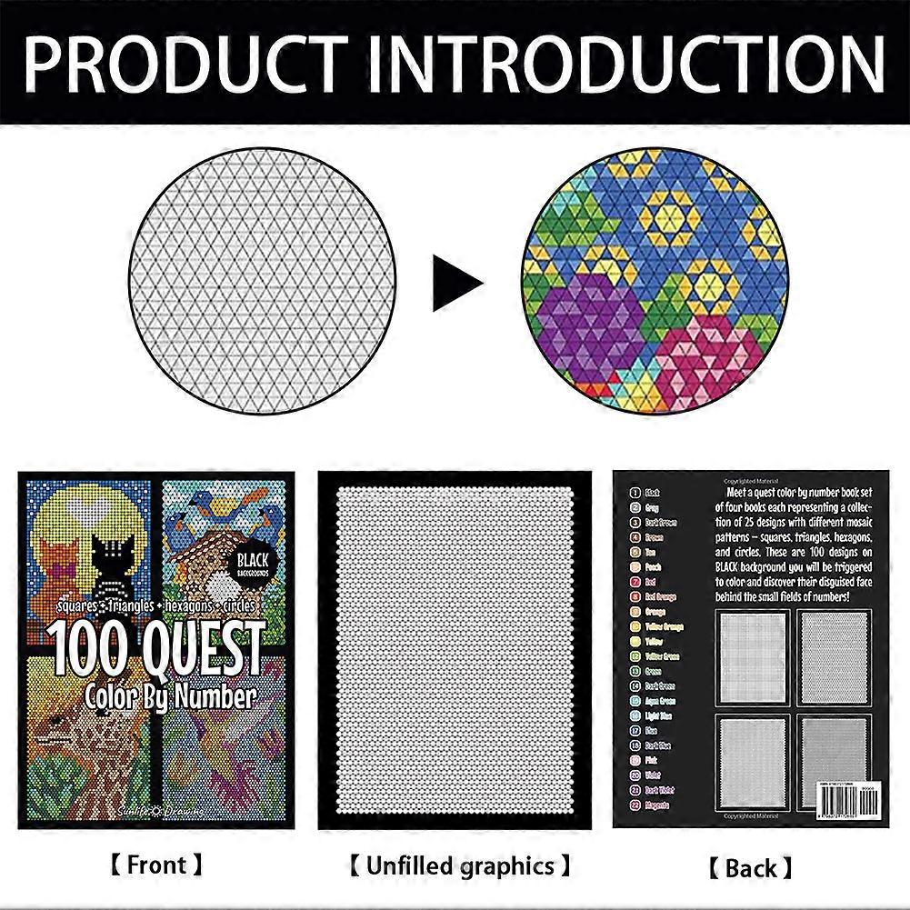 100-QUEST Color-Quest Activity Books for Adults Innovative Puzzle ...