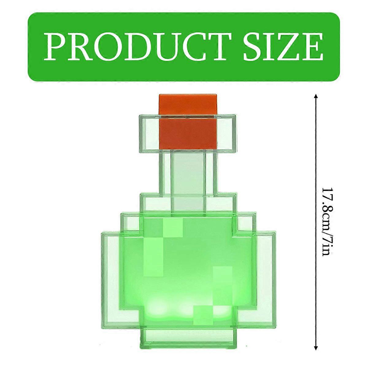 Minecraft Potion Bottle Color-Changing LED Desk Lamp | 7 Inch Night ...