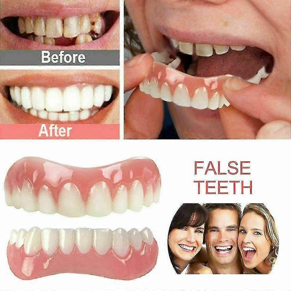Veneers False Teeth Snap On Instant Smile Veneers Cosmetic Teeth ...